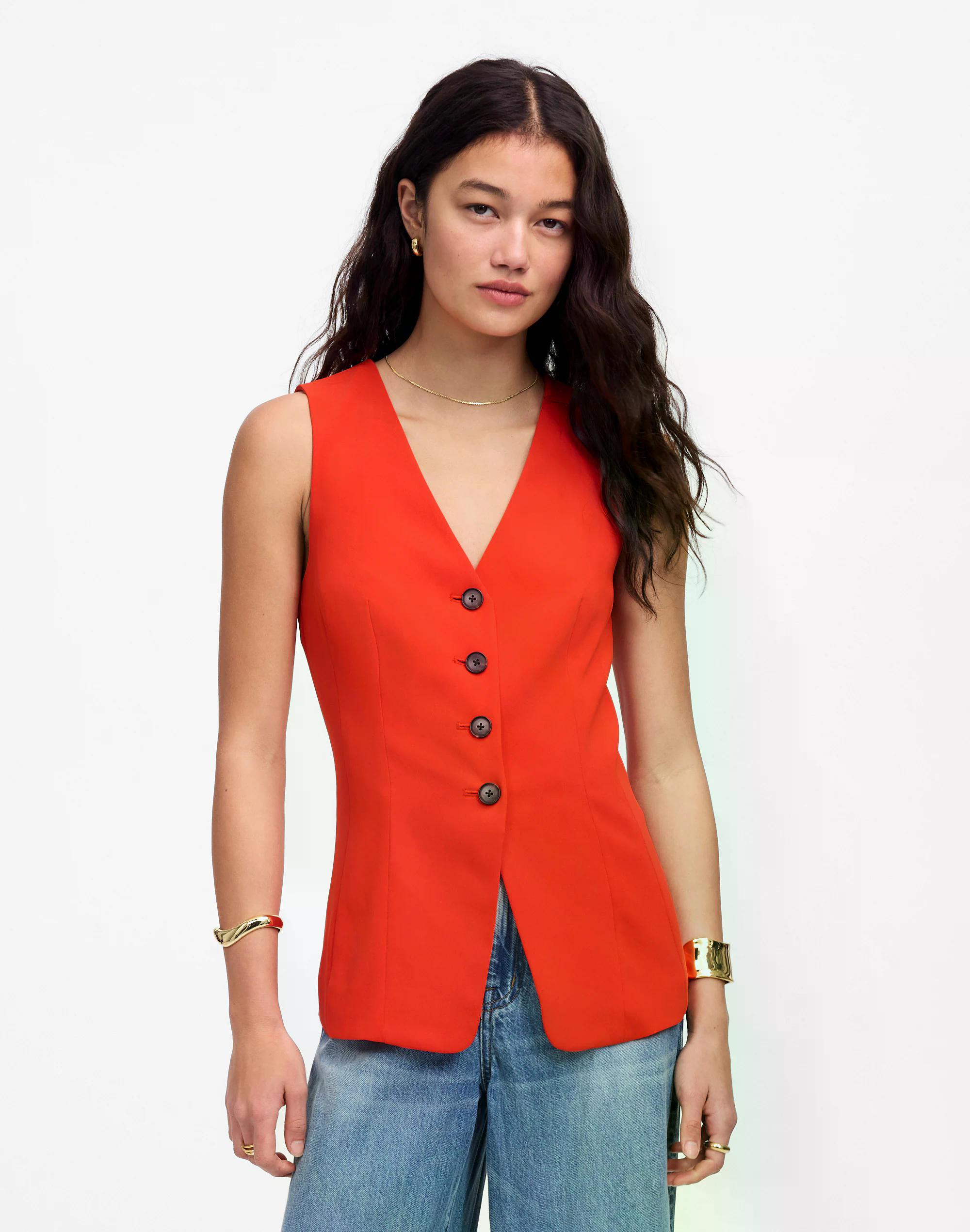 MADEWELL Cutaway Long Vest